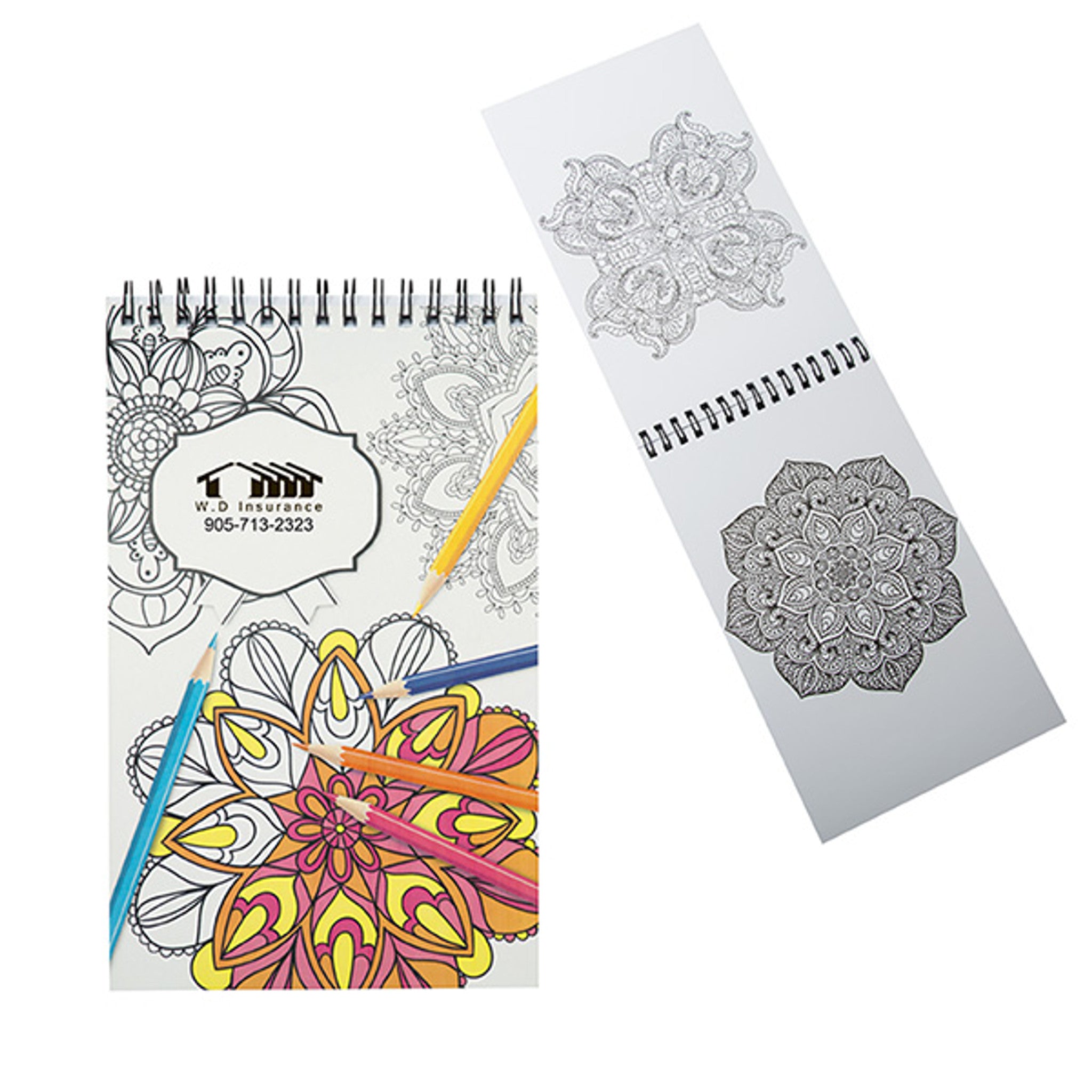 Mini Colouring Book With Spiral Binding – Brandigenous